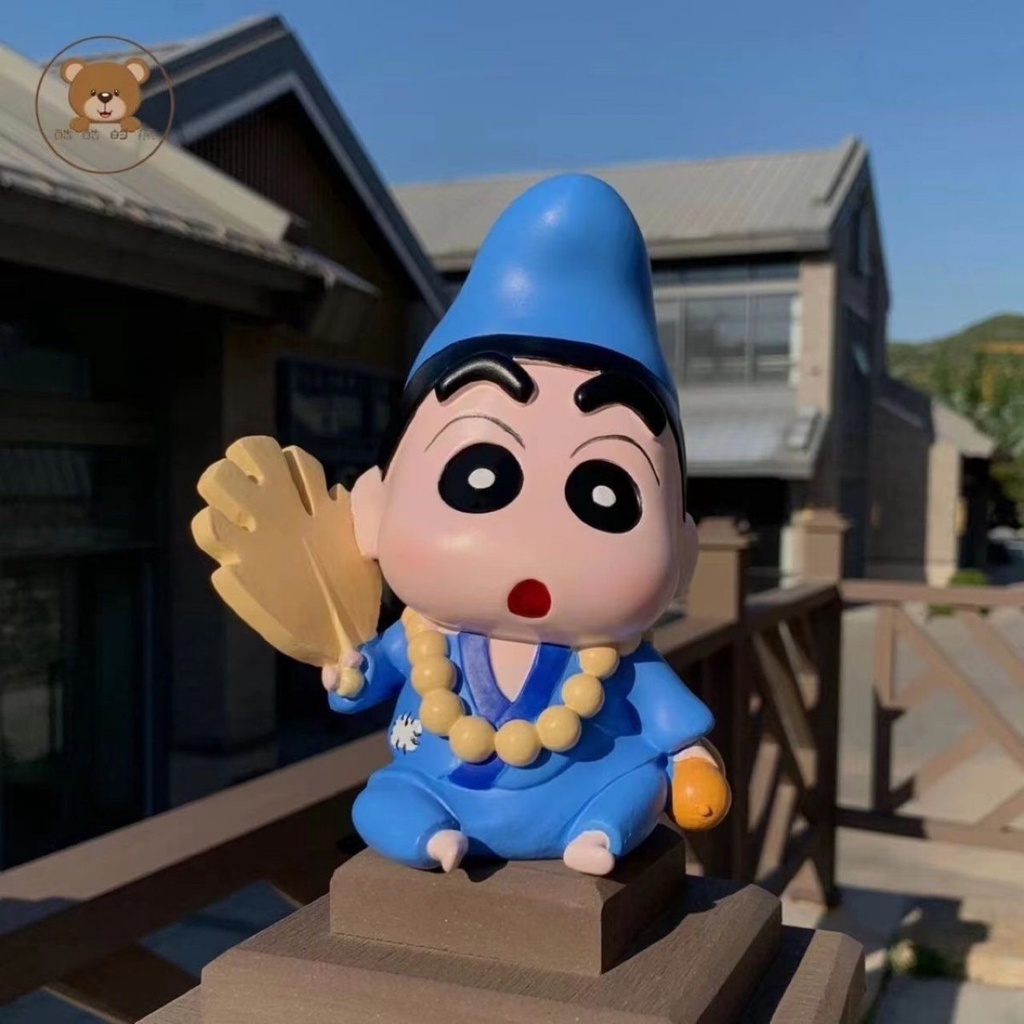 Crayon Shin-chan Cosplay Monk Jigong Action Figure The Mad Monk Model ...