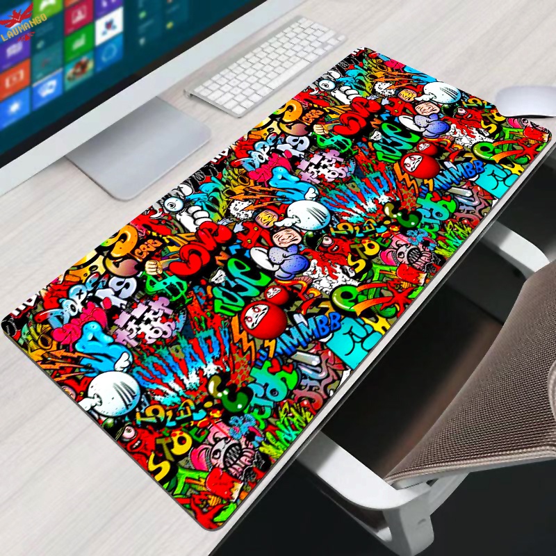 Graffiti Mausepad Mouse Pad Xxl Extended Desk Mat 900x400 Gaming ...
