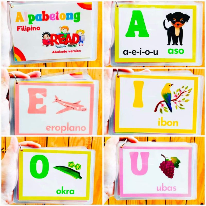 abakada filipino reading flashcards laminated educational flash cards | Shopee Philippines