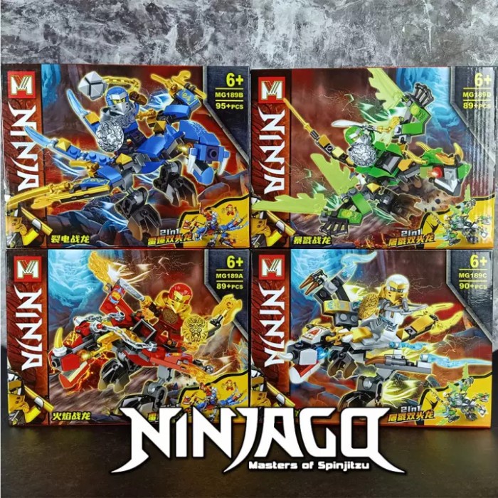 Block Brick Lego Ninjago Ninja Go Movie SY 752 Dragon Vehicle 4Box ...