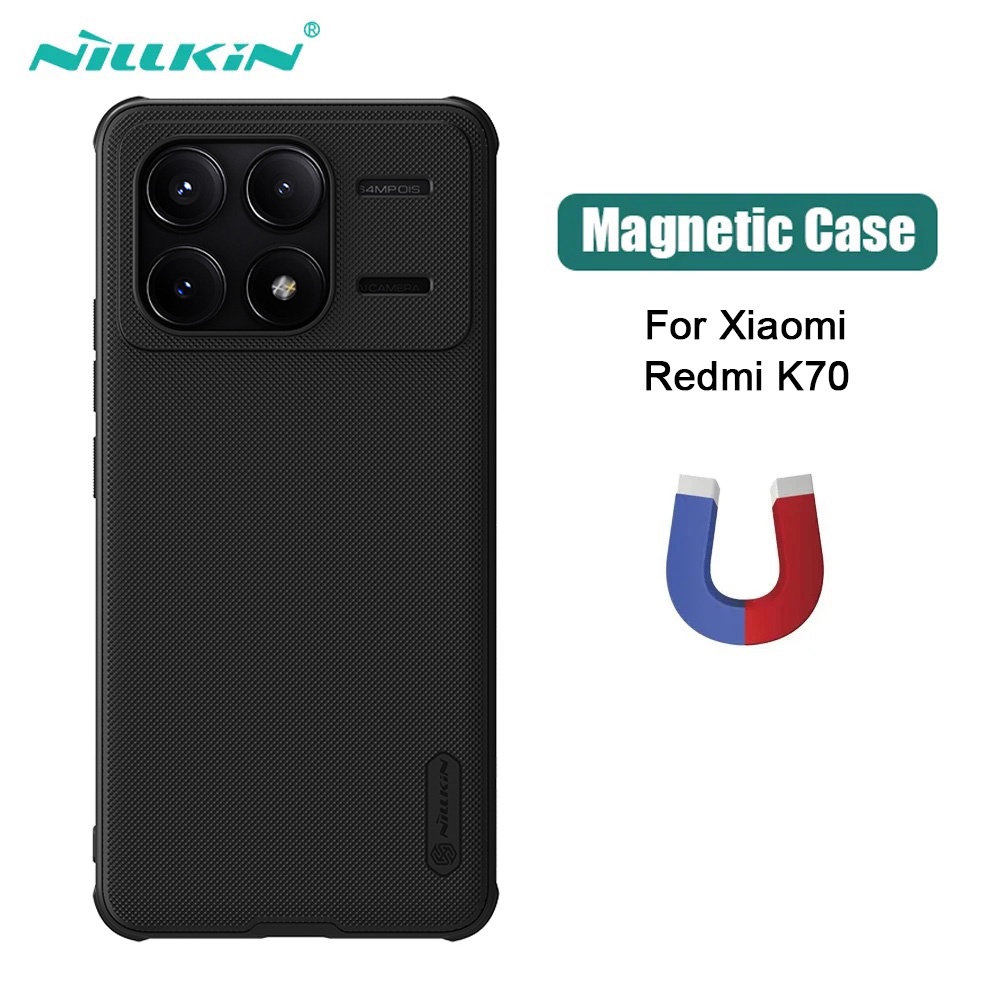 Redmi K70 Case NILLKIN Frosted Shield Pro Magnetic Wireless Charging ...