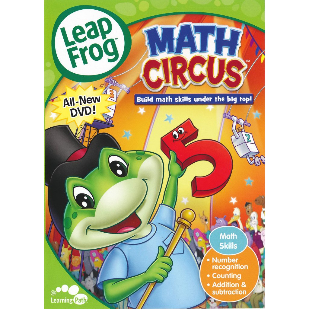 Leap Frog DVD Math Circus Build Math Skills Under The Big Top 3-6 Years ...
