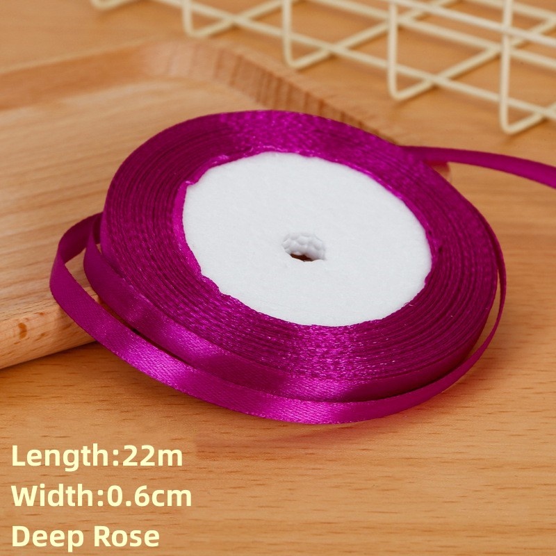 JWS 6mm 25Yards ribbon, satin ribbon, decorative ribbon, gift packaging ...