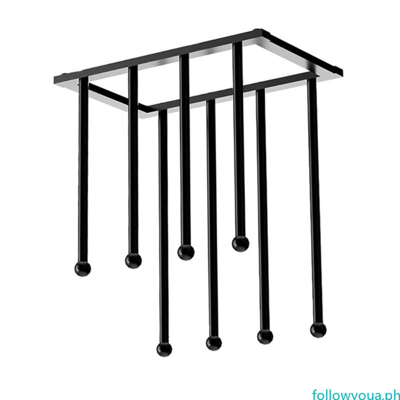 fol Black Standing Boot Rack Sturdy Cast Iron Shoes Storage Stand Metal ...