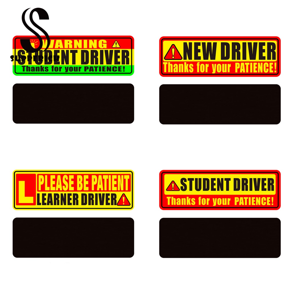 First-time Driver Safety Stickers Strong Adhesive Decals 5pcs ...