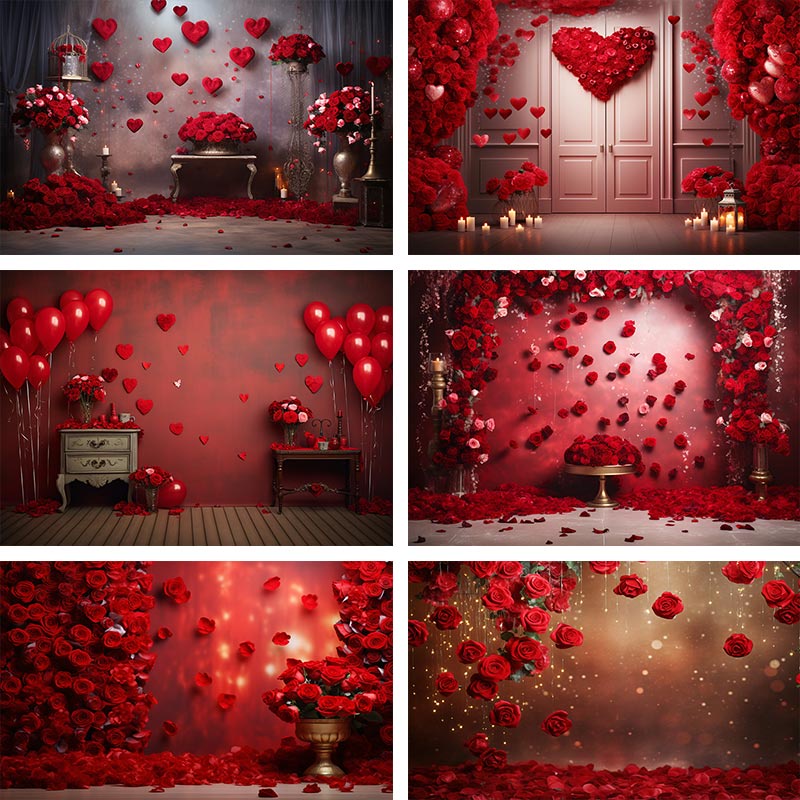 Valentine's Day Backdrop For Photography Lovers Couples Commemoration ...