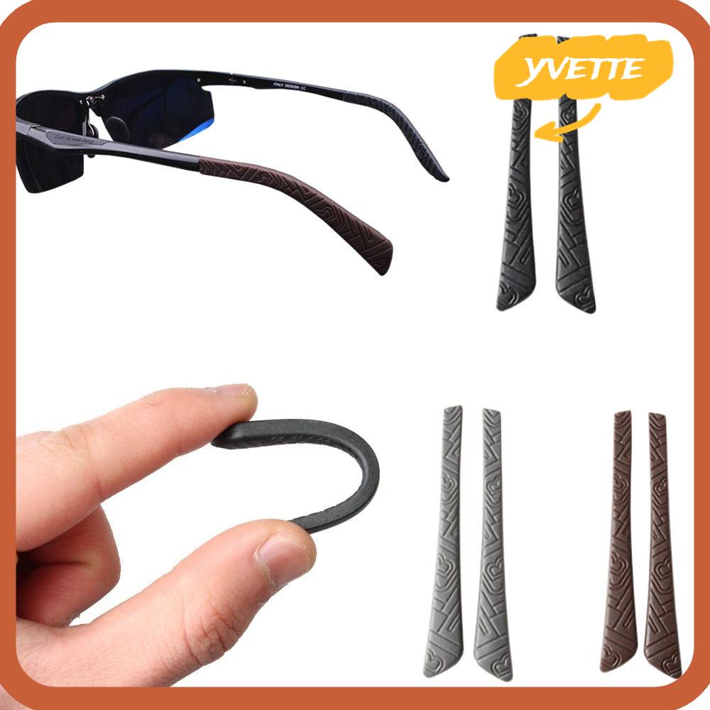 YVE Silicone Glasses Anti-slip Sleeves, Anti Drop Silicone Temple Tip ...