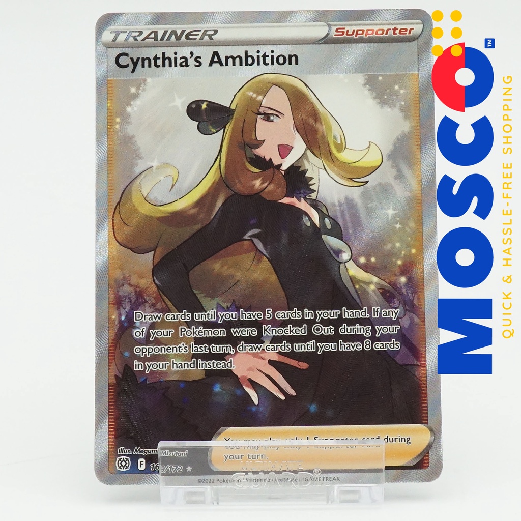 Cynthia's Ambition - 169/172 - Full Art Ultra Rare Brilliant Stars ...