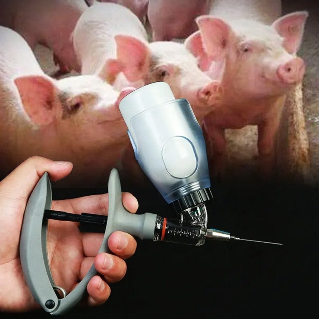 (Germany) Veterinary Injector Automatic Self Refill Animal Re-usable ...