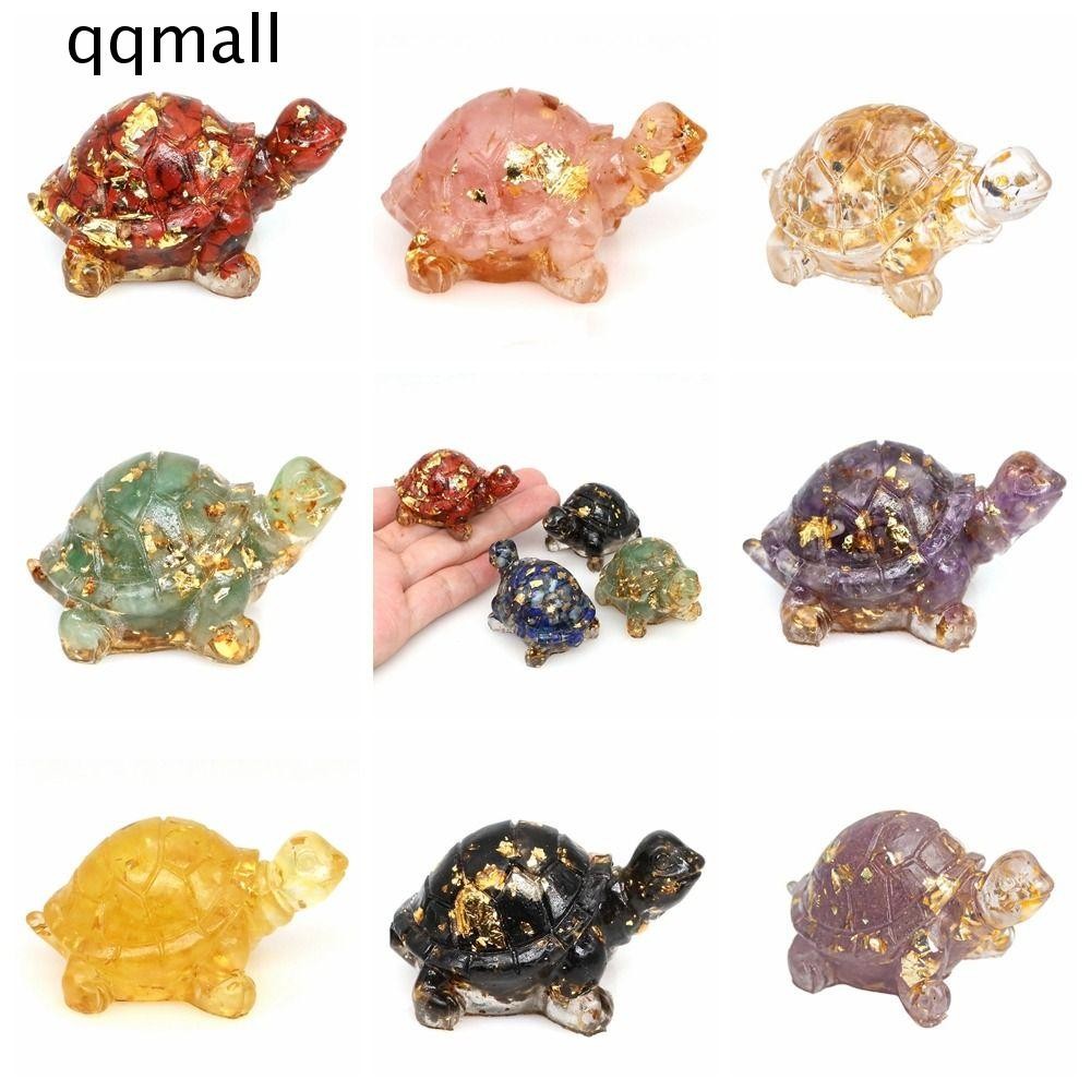 QQMALL Crystal Epoxy Turtle Statue, Animals Crystal Epoxy Pocket ...