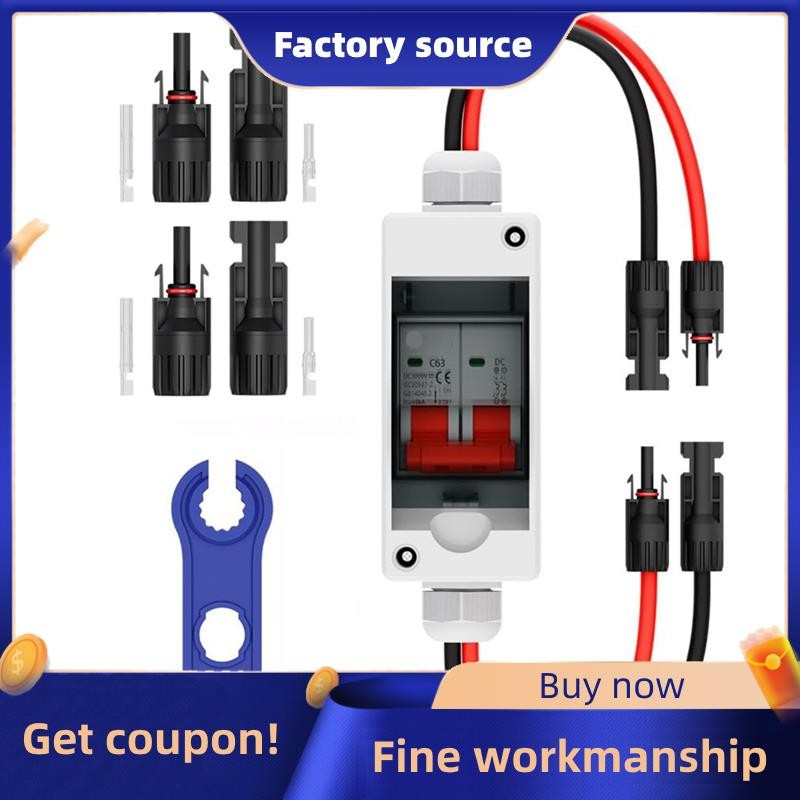 Solar Panel Disconnect Switch, 63A DC 1000V Breaker Box PV Disconnect ...