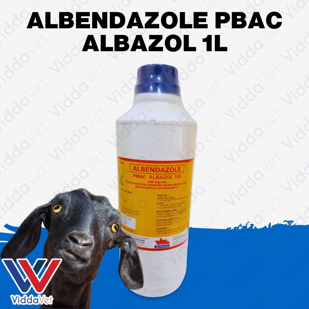 Albendazole 1L for Cattle, Sheep, and Goats Deworming Solution/PBAC ...