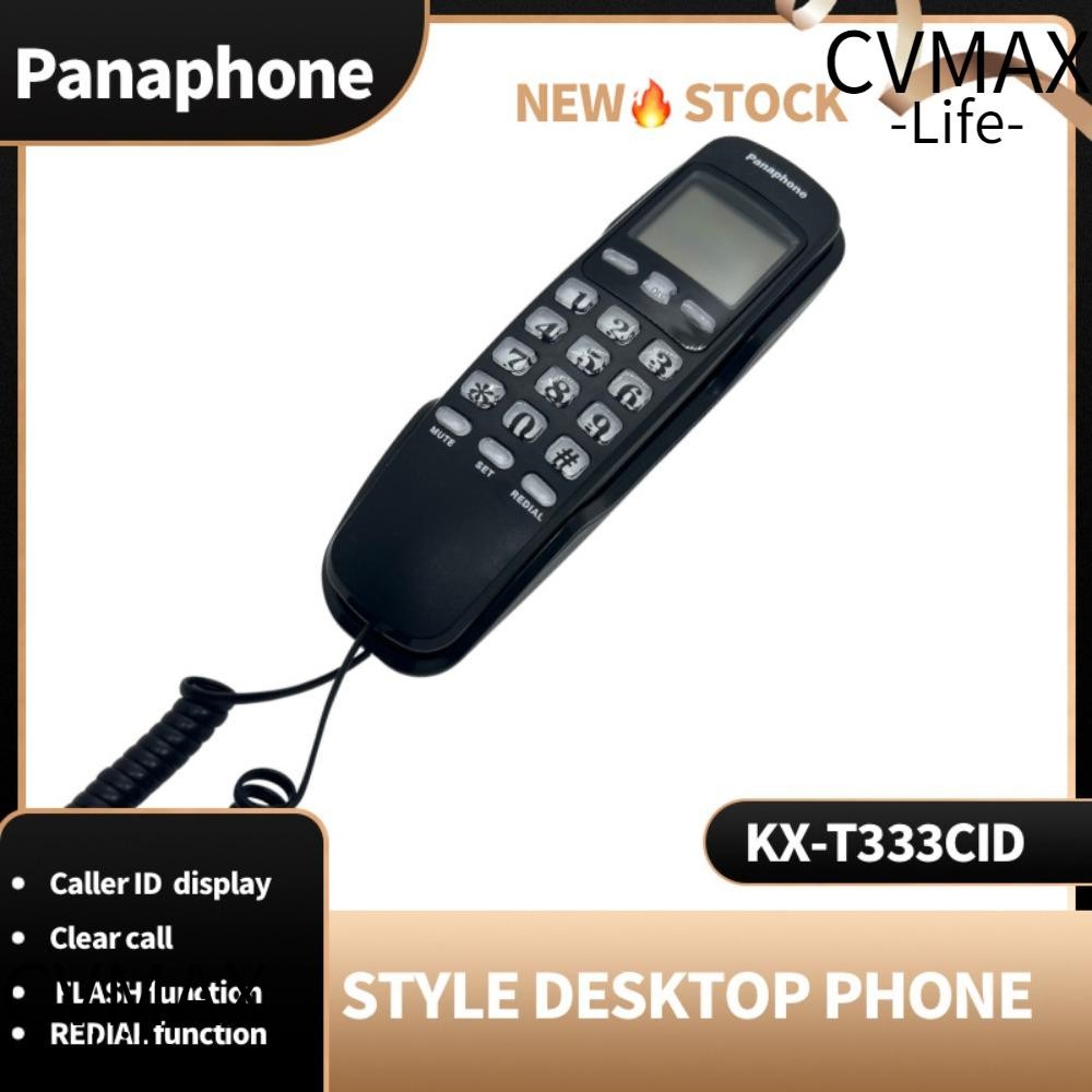 CMAX Corded Telephone, Landline Desktop Handset Phone, Compact Wall ...