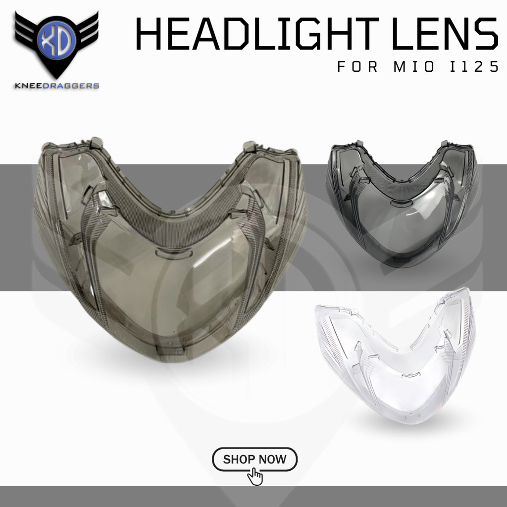 HEADLIGHT LENS ONLY FOR MIO I 125 MOTORCYCLE | Shopee Philippines