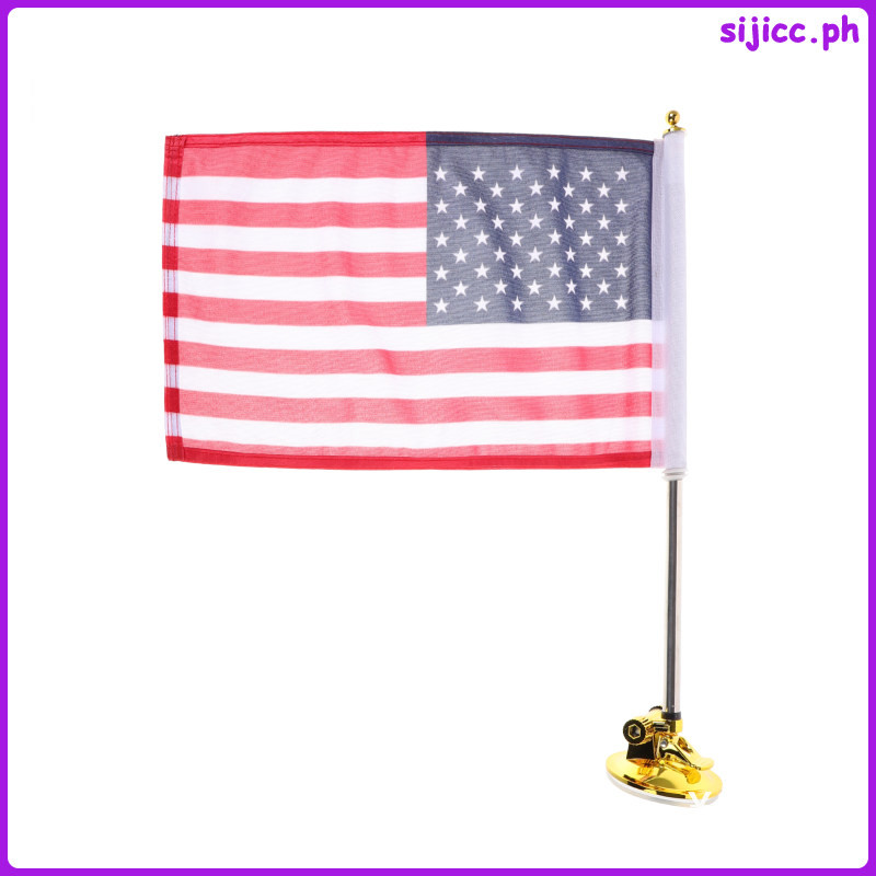 1 Set Stable Car Flag Pole Outdoor Flag Pole Bracket Base Flag Pole ...