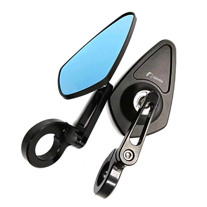 Universal rizoma Motorcycle Rear View Mirrors Round 7/8" Handle Bar End ...