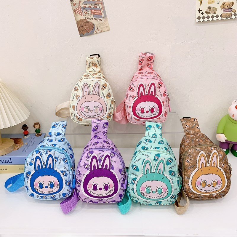 LABUBU Series Cartoon Kindergarten School Bag Fashion Anime Kids ...
