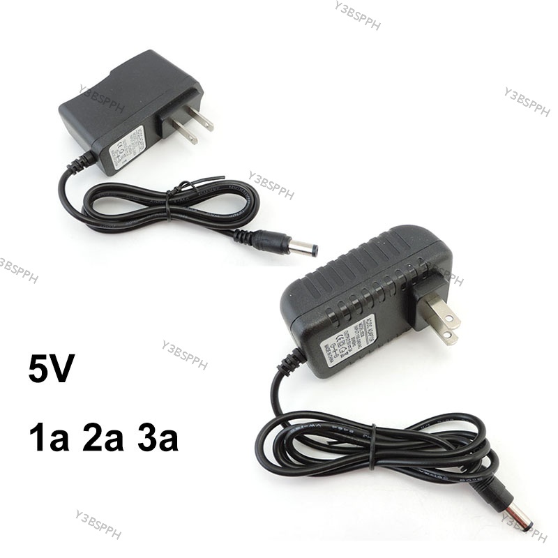 AC 110V 240V to DC 5V 1A 2A 3A 5V2A 5V1A 5.5x2.5mm power supply Adapter Charger 1000ma 2000ma ...