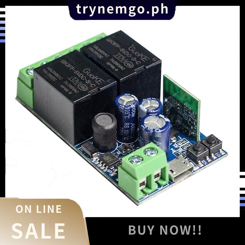 Available USB 5V/DC7-48V for EWeLink Smart Wifi Switch Universal Relay Module 2CH Wireless ...