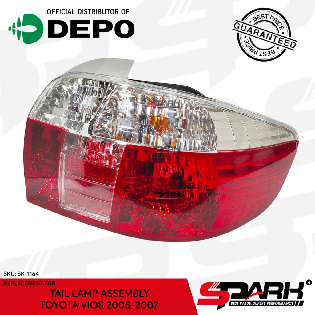 Tail Lamp Taillight Tail Light Stop Light Toyota Vios 2005 - 2007 Robin ...