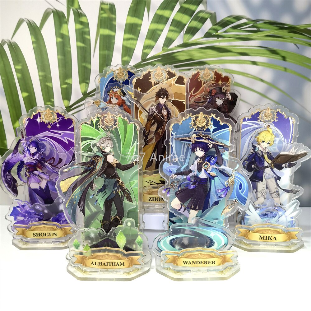 Anime Game Standee Model Genshin Impact Zhongli Hutao Shougun Wanderer ...