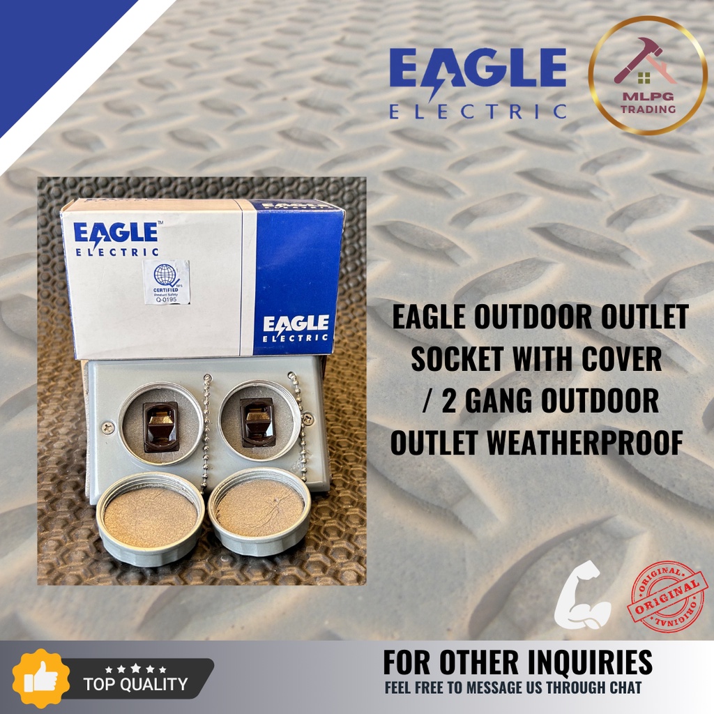 EAGLE ELECTRIC Outdoor Outlet Device (WEATHER PROOF) | #4982 (15A ...
