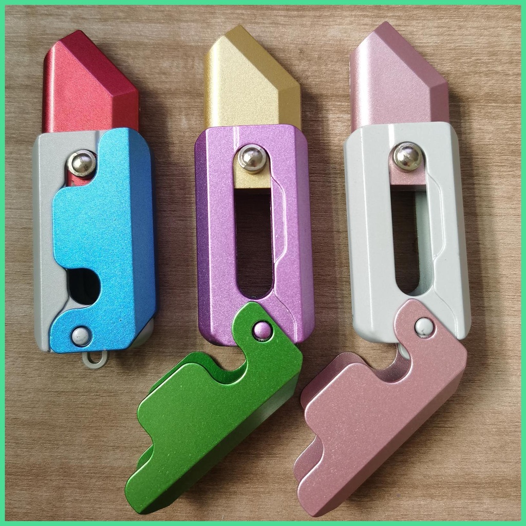 Metal Carrot Knife Alloy Decompression 3D Gravity Carrot Knife Colorful ...