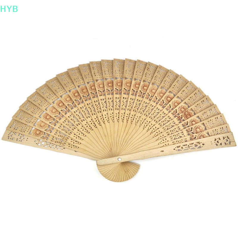 【HYB】 Chinese Folding Bamboo Original Carved Hand Fan fit Wedding ...
