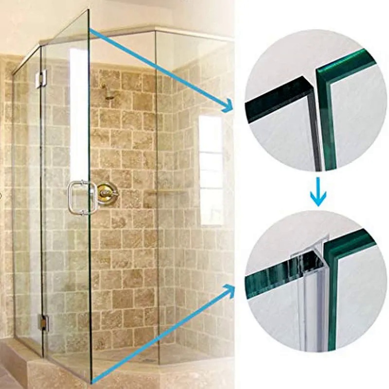 Amazon Bath shower screen door seal strip 6/8/10/12mm gap sealer PVC ...