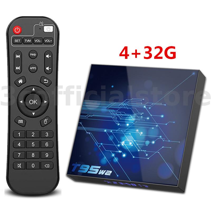 T95W2 4+32G Smart TV Box Android 11 Amlogic S905W2 2.4G/5G Dual Band WiFi Support BT4.1 Media ...