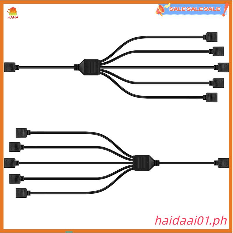 haidaai01.ph*2Pcs Fan RGB Splitter Adapter Cable Motherboard Extension ...