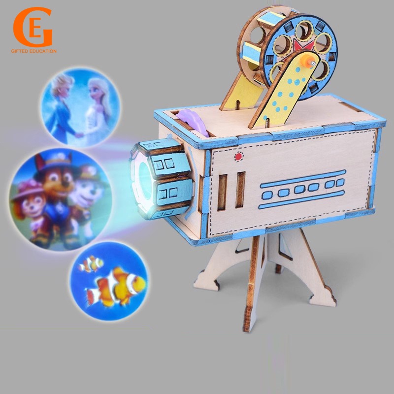 GIFTED EDUCATION DIY Slide Projector Model Handmade Science Experiment ...