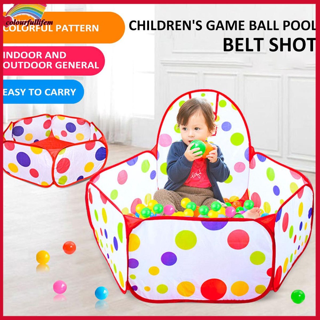 Baby Ocean Ball Pool Kids Ocean Pit Pool with Basketball Hoop Foldable ...