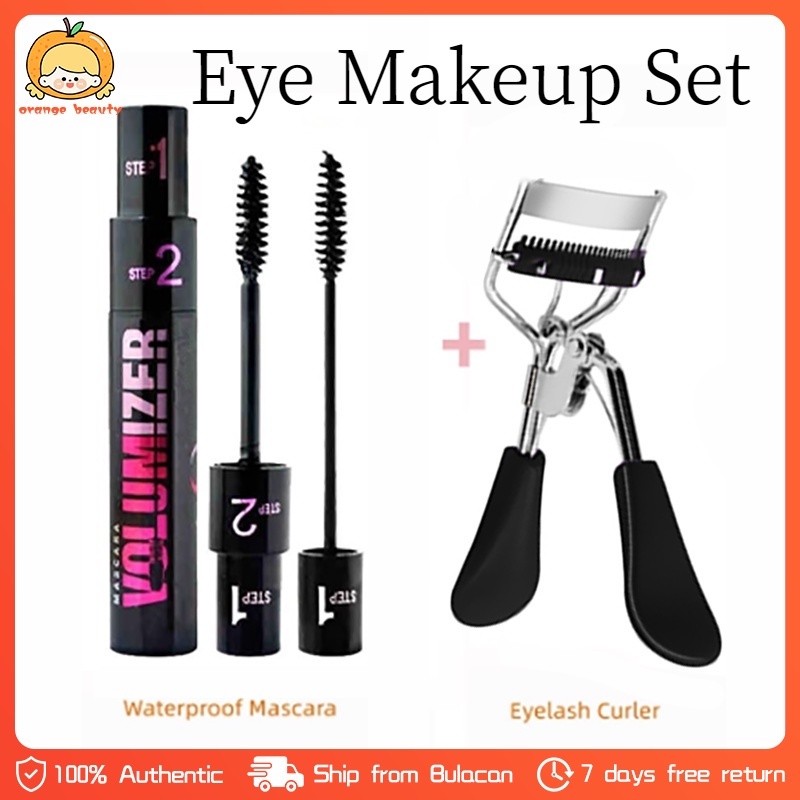 2 in 1 Waterproof Long Lasting Volumizer Mascara Black Mascara+ Eyelash ...