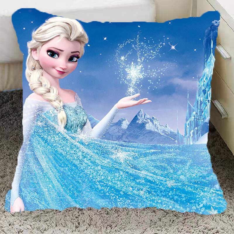 Frozen Pillowcase Princess Elsa Anna Two-Dimensional Anime Pillowcase ...