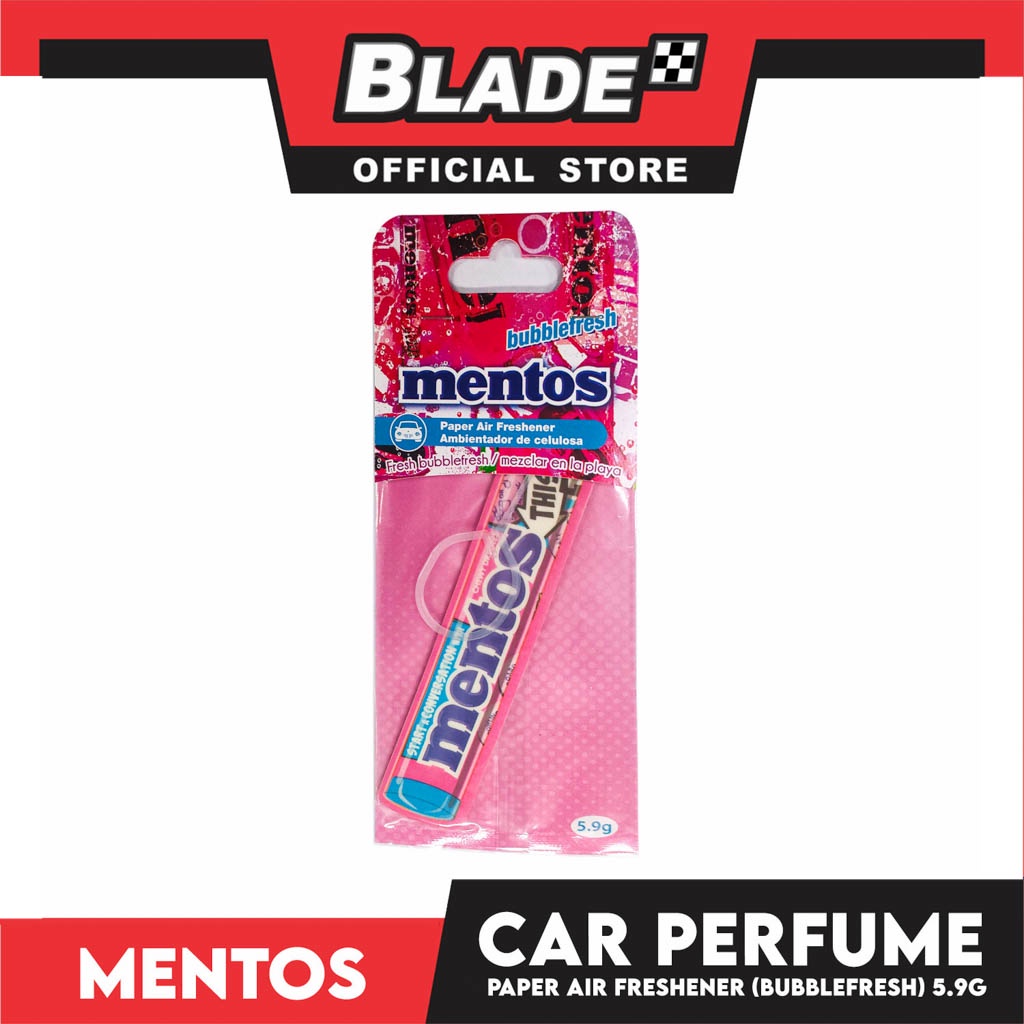 Mentos Paper Air Freshener, Car Perfume 5.9g (Bubblefresh) | Shopee ...