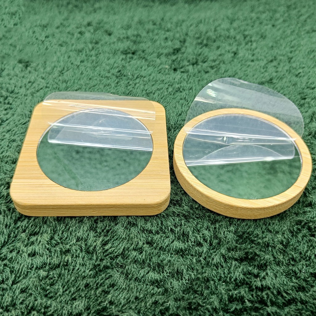 7.5cm Mini Bamboo Mirror Plain Portable Small Pocket Mirror Makeup ... 7.5cm Mini Bamboo Mirror Plain Portable Small Pocket Mirror Makeup ...