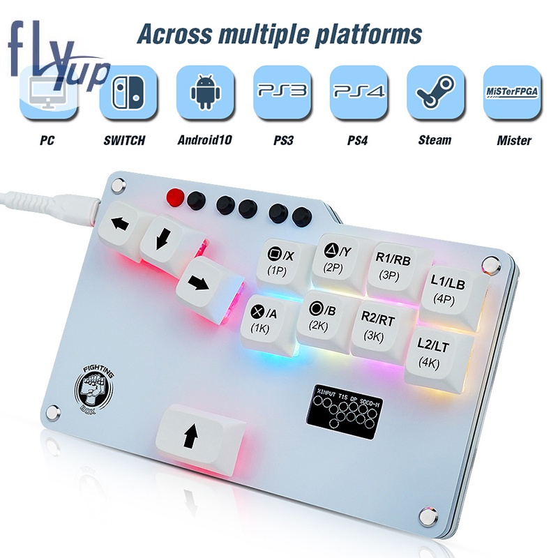 flyup Fighg Box Mini Hitbox Controller Arcade Stick Game Keyboard RGB ...