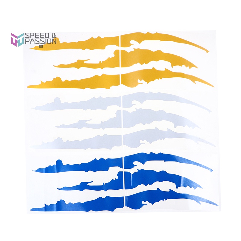 Speed Car Stickers Reflective Monster Claw Marks Scratch Stripe Marks ...