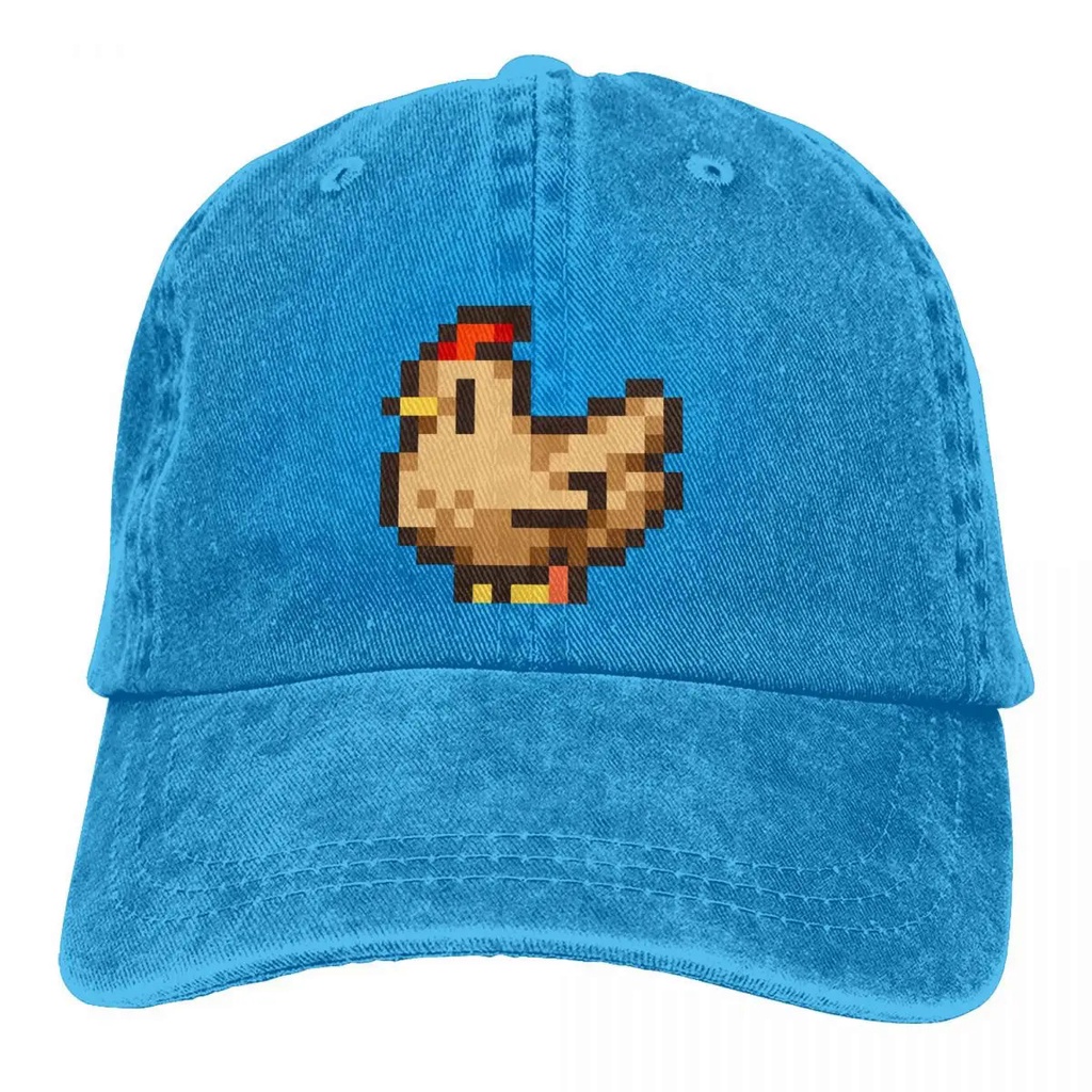 Washed Men's Baseball Cap Chicken Trucker Snapback Caps Dad Hat Stardew ...