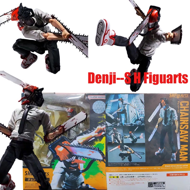 S H Figuarts Chainsaw Man SHF Denji Action Figure Articulado Model Doll ...