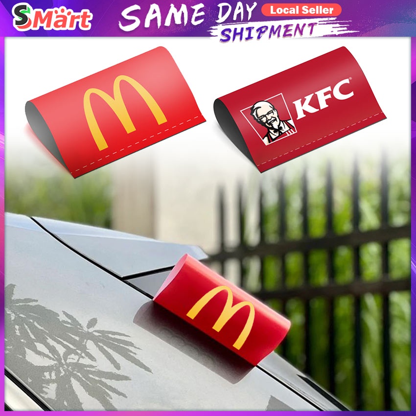 Car Sticker MCD KFC Wash Label Style Trunk Door Decals PVC Auto ...