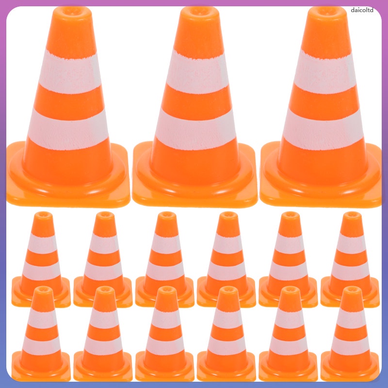Roadblock Simulation Props Toy Dollhouse Traffic Cone Safety Cones ...
