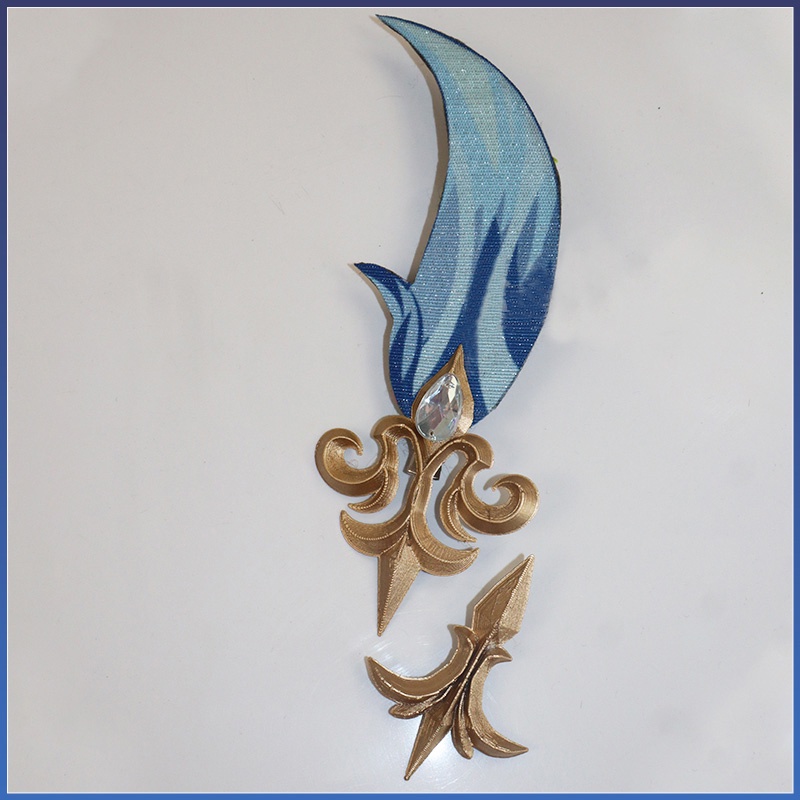 Handmade Genshin Impact Cos Neuvillette Feather Headwear Headdress ...