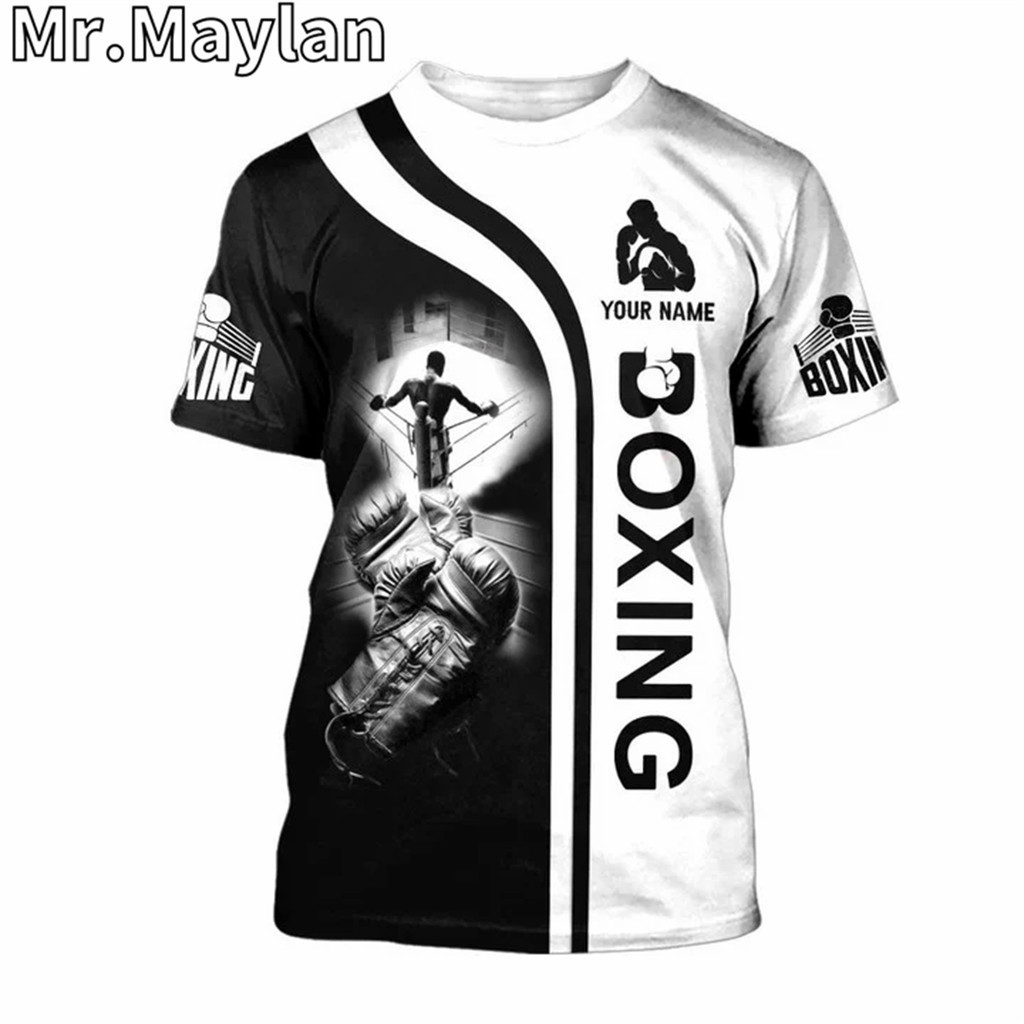 PERSONALIZED NAME BOXING LOVERS 3D Printed T-shirts for Men/women ...