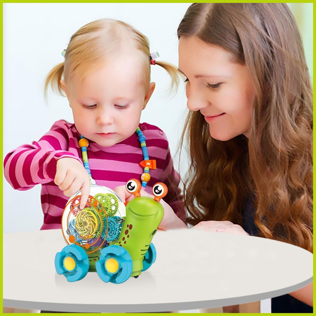 Electric Snail Toy Interactive Musical Light up Crawling Snail Toy ...