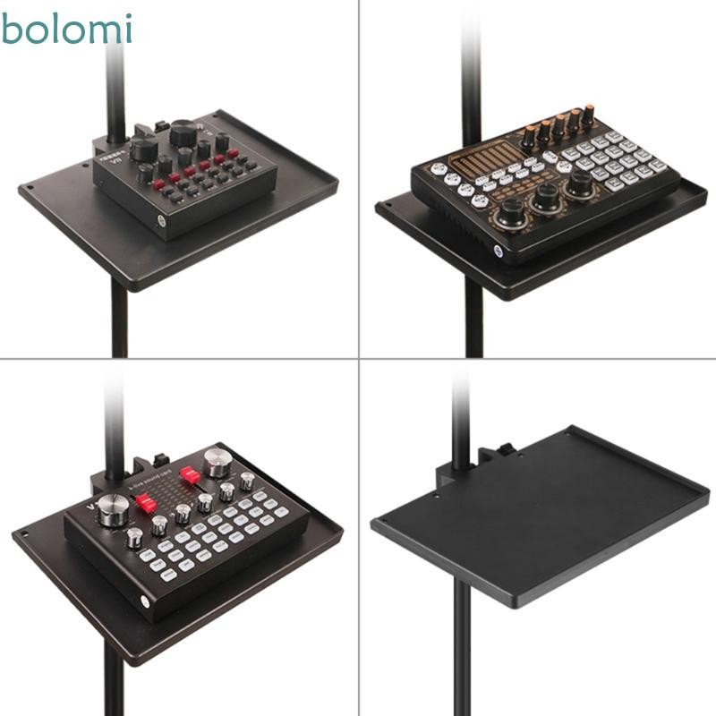bolomi Clamp-On Mic Rack Tray with O-Rings Clamps Mic Sound Card Holder ...