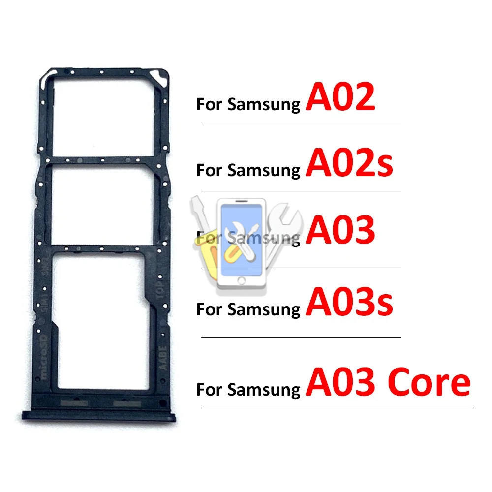 New For Samsung A02 A02s A03s A03 Core SIM Card Slot SD Card Tray ...
