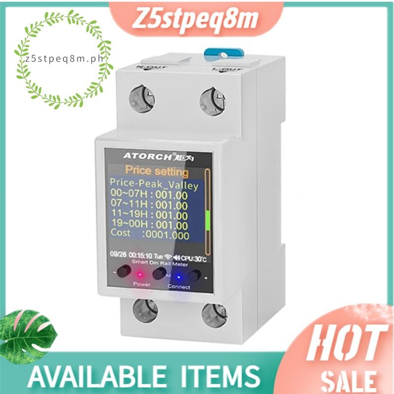 ATORCH GR2PW Electricity Meter Tuya WiFi Rail Power Energy Meter AC50 ...