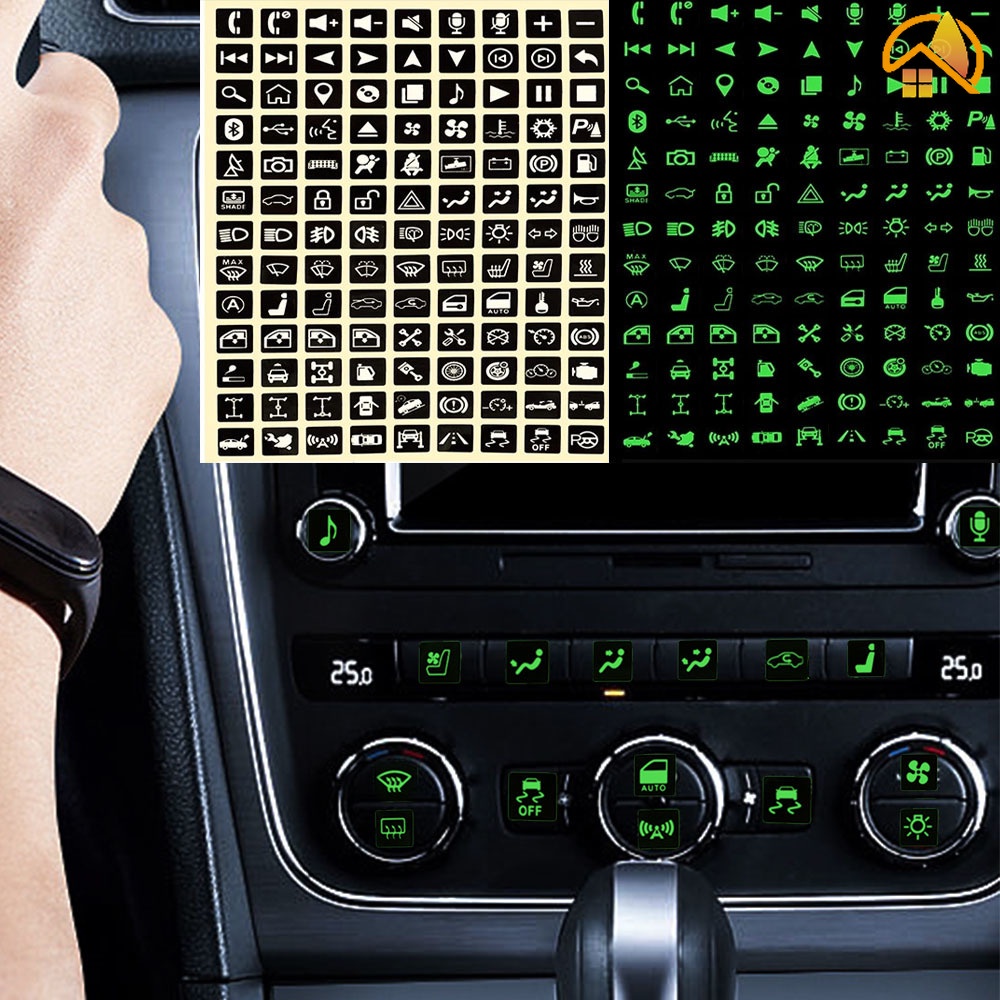 Car Dashboard Switch Button Illuminated Sticker/ Window Regulator On ...